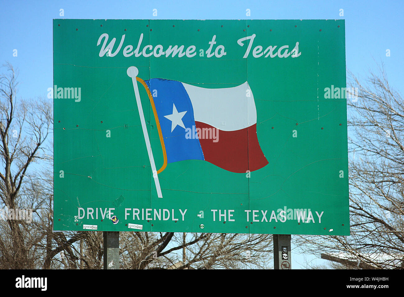 Welcome texas sign hi-res stock photography and images - Alamy