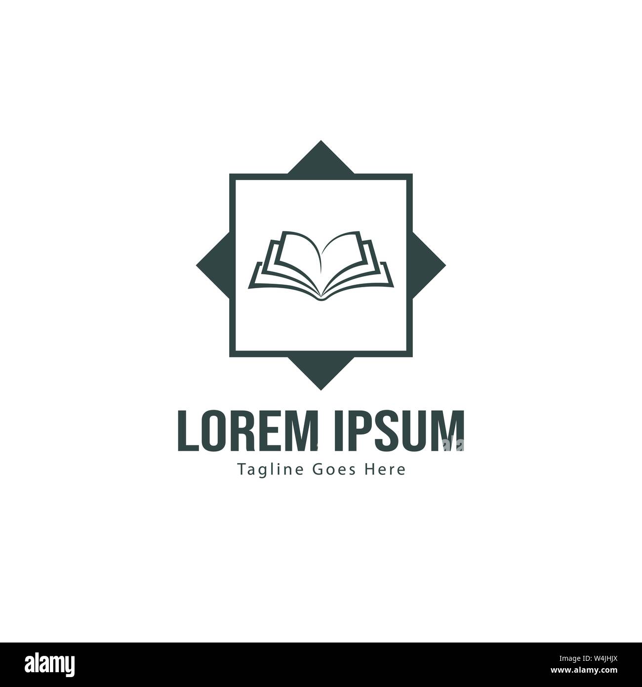Book Logo Design Vector
