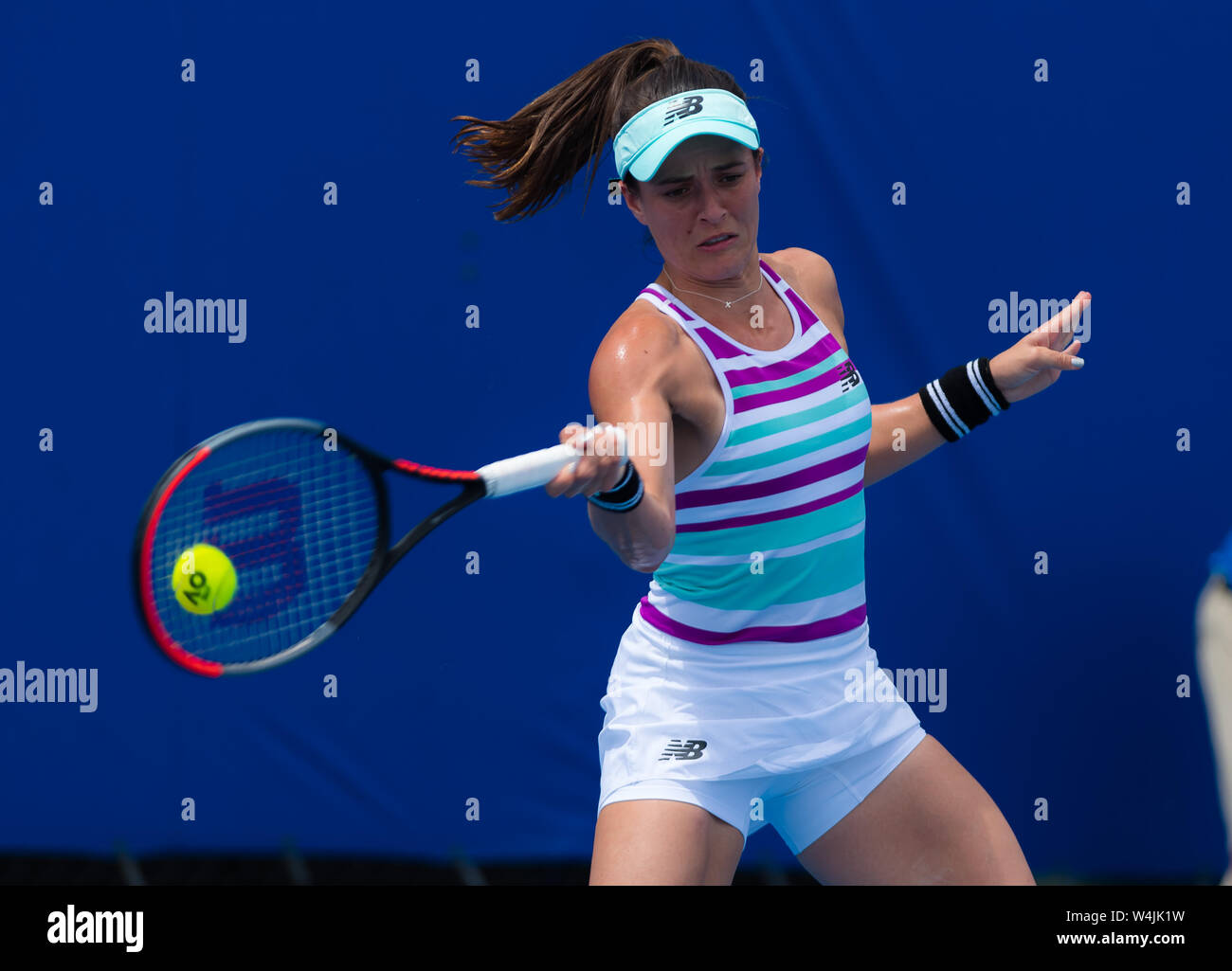 Nicole Gibbs of the United States in action during qualifications at ...