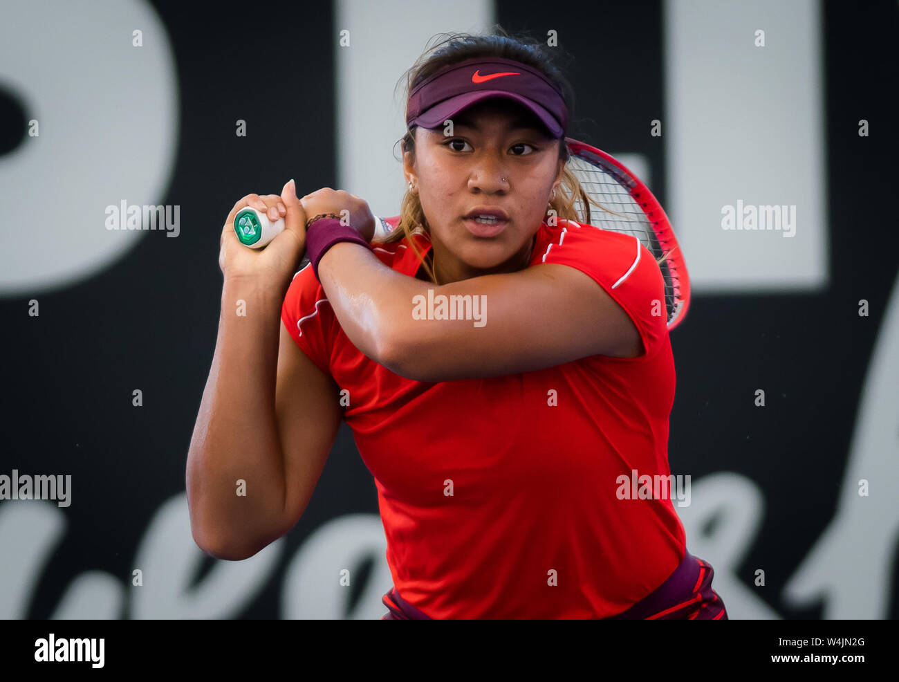 Destanee Aiava of Australia in action during qualifications at the 2019 ...