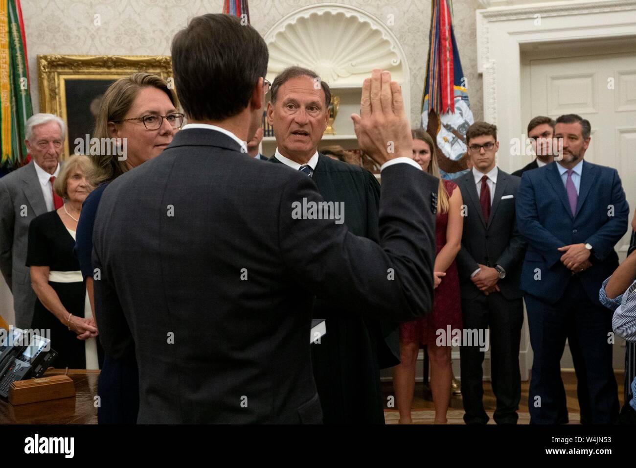 United States Supreme Court Justice Samuel Alito swears in Dr. Mark ...