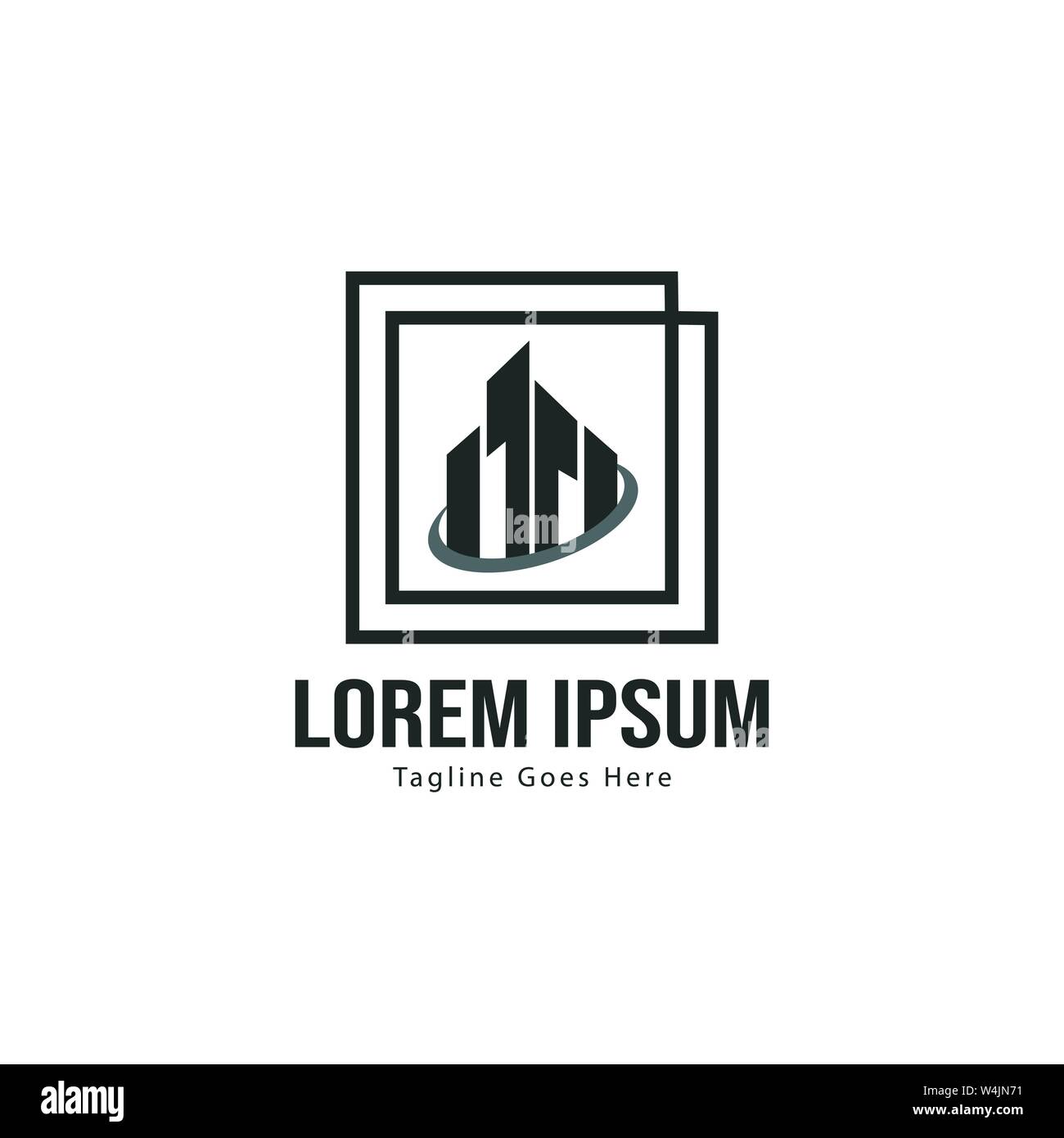 Building logo template design. minimalist building logo with modern ...