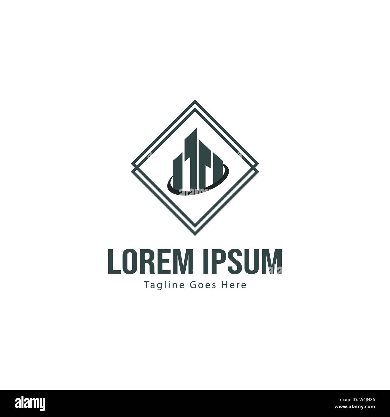 Building logo template design. minimalist building logo with modern ...