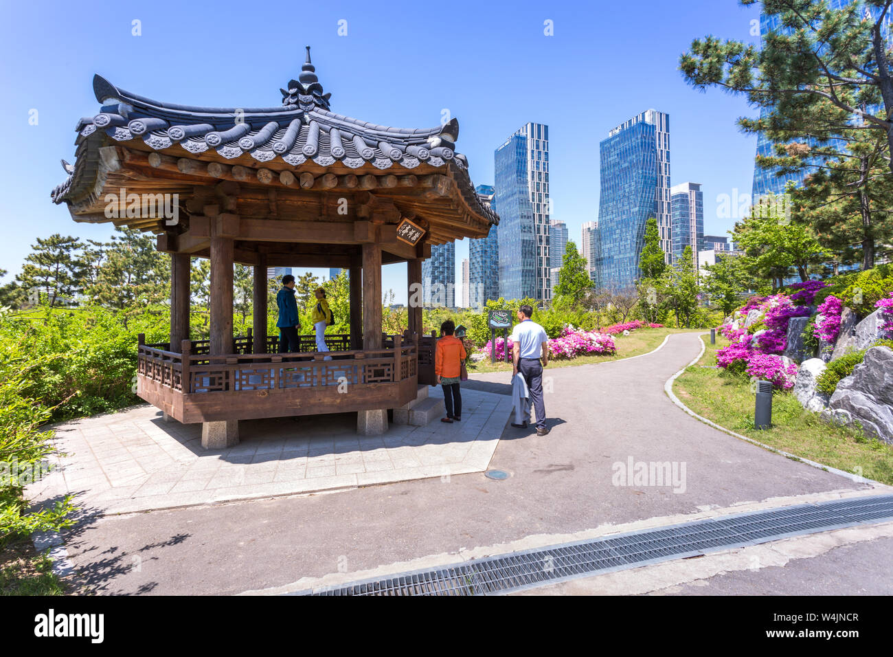 Incheon, South Korea - May 05, 2015: People are tourist in summer of ...