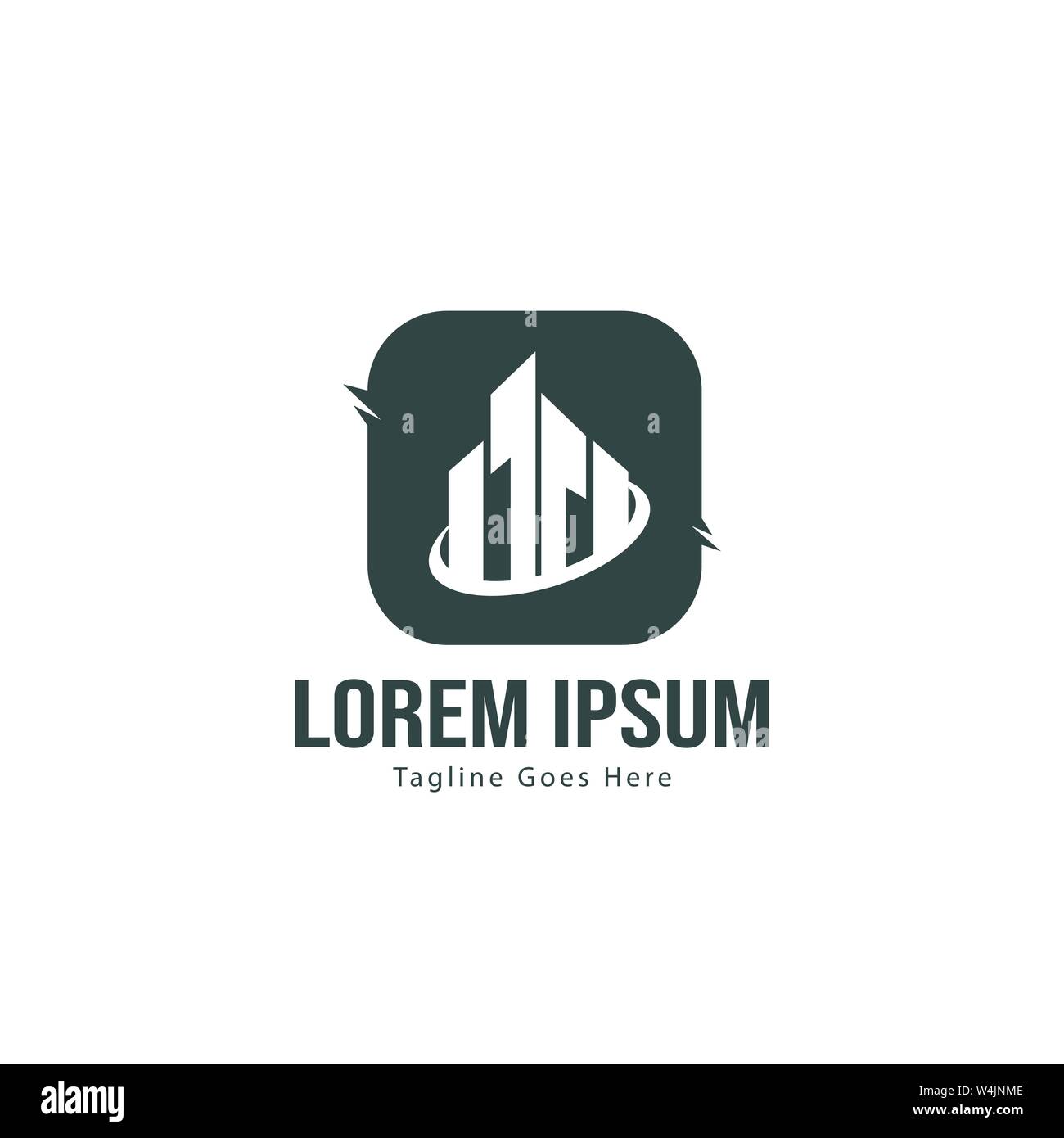 Building logo template design. minimalist building logo with modern ...