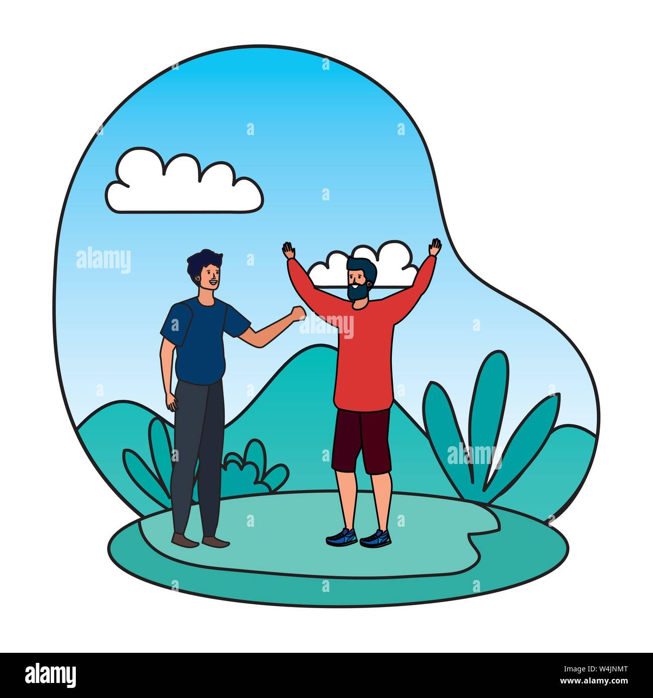 Celebrating success excitement in Stock Vector Images - Alamy