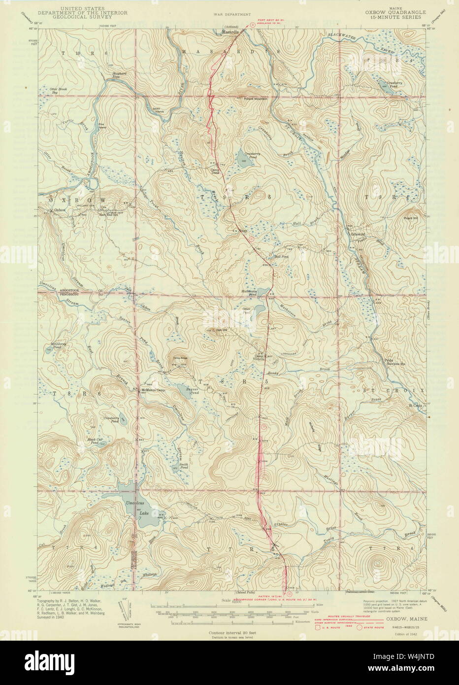 Map of oxbow hi-res stock photography and images - Alamy