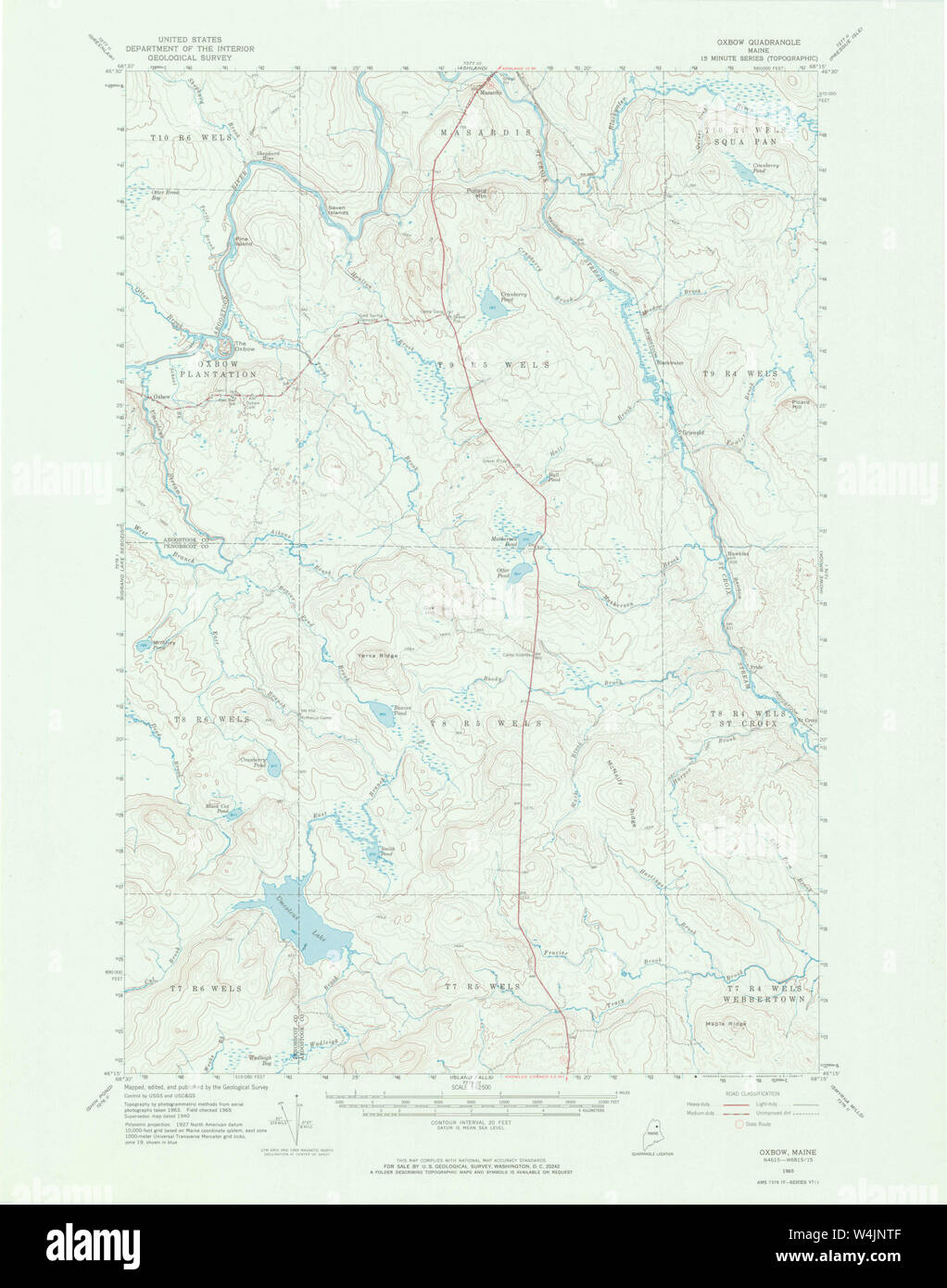 Map of oxbow hi-res stock photography and images - Alamy
