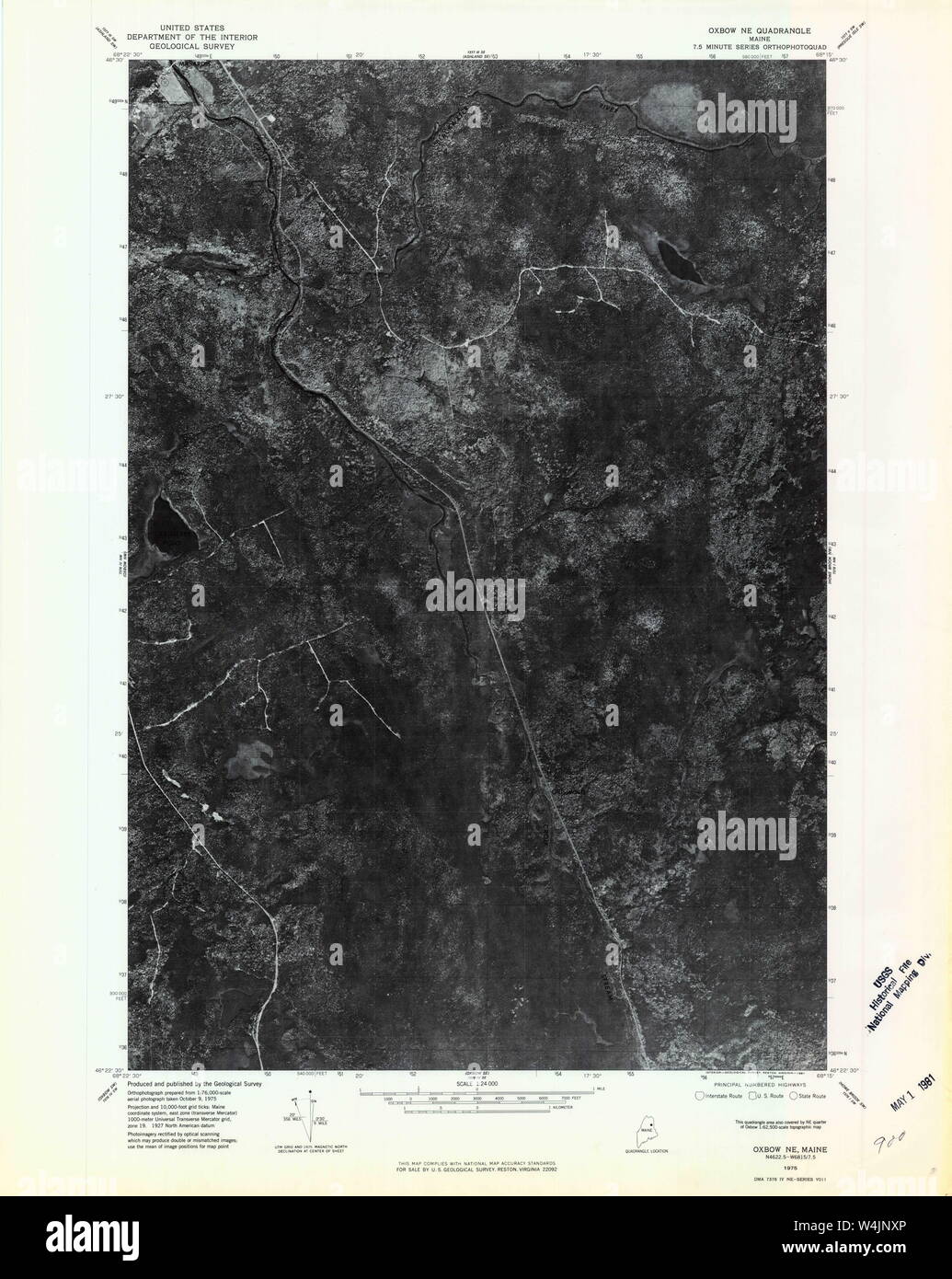 Map of oxbow hi-res stock photography and images - Alamy