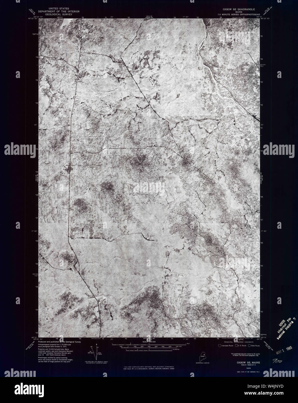 Map of oxbow hi-res stock photography and images - Alamy