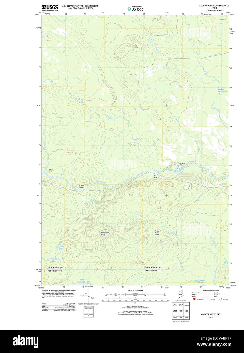 Map of oxbow hi-res stock photography and images - Alamy