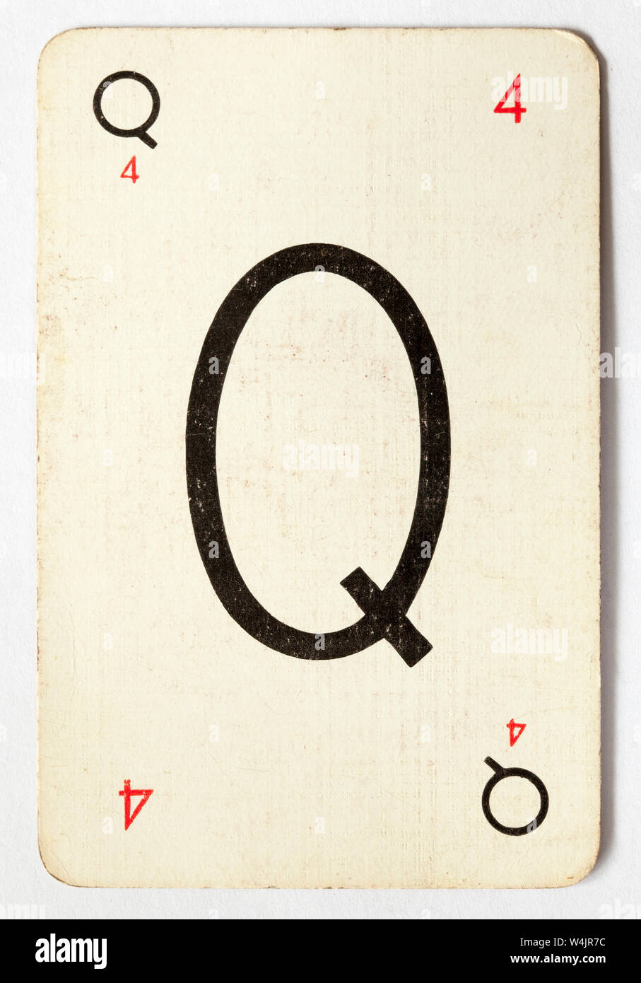 Vintage Playing Card Letter from Lexicon Card Game Stock Photo - Alamy