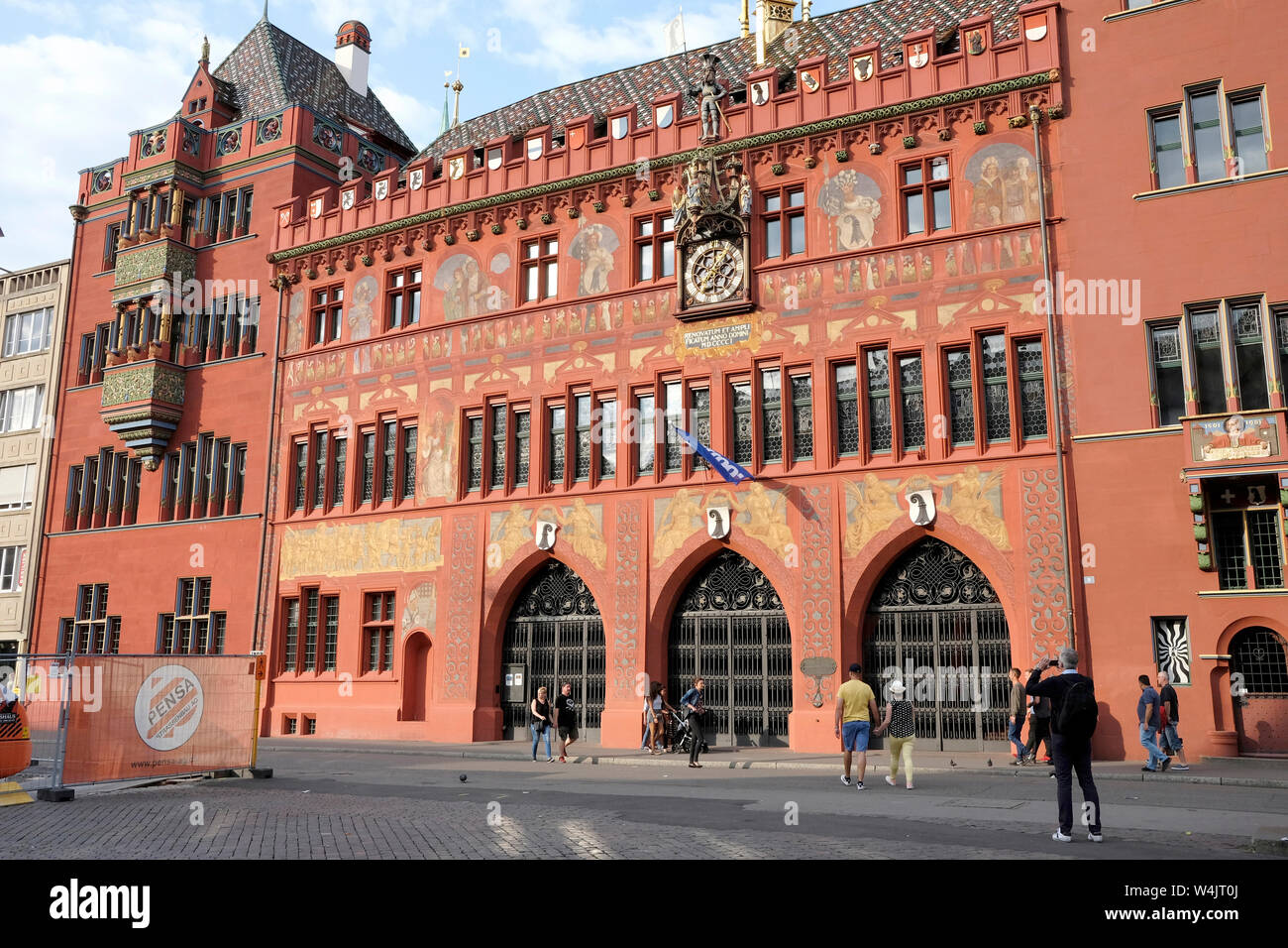 A close up view of Basel town hall, Switzerland Stock Photo - Alamy