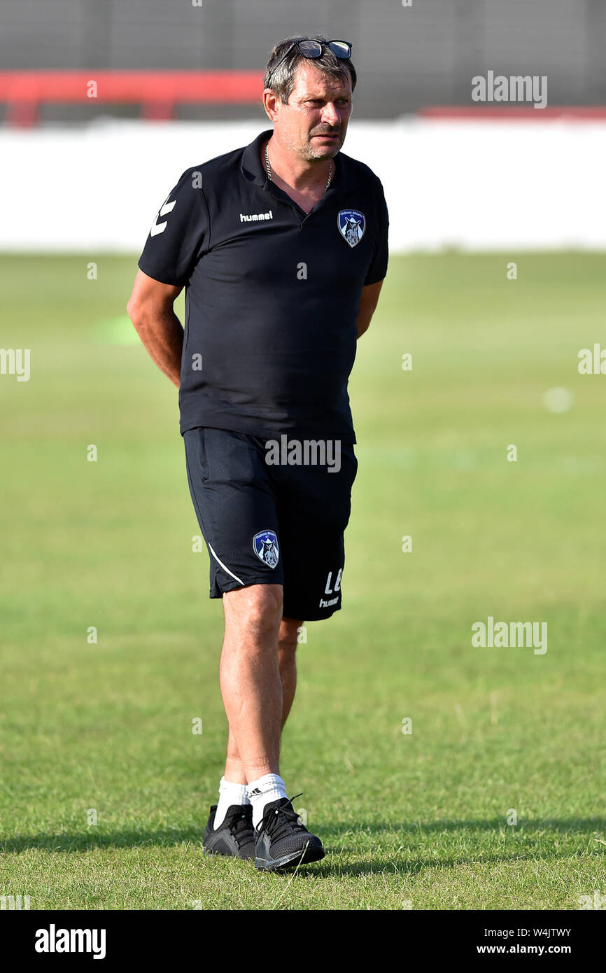 ASHTON UNDER LYNE, UK. 23rd July, 2019. Oldham Athletic's Laurent ...