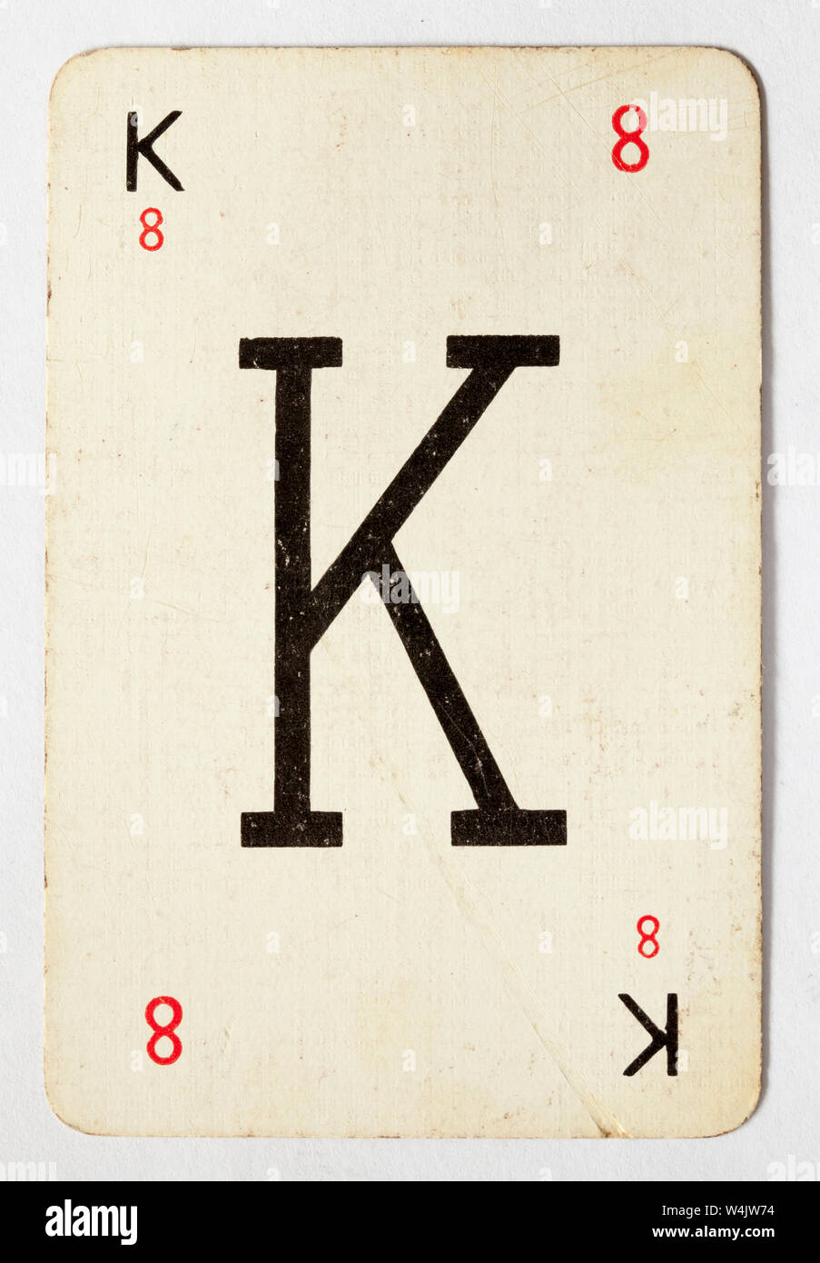 Vintage Playing Card Letter from Lexicon Card Game Stock Photo - Alamy