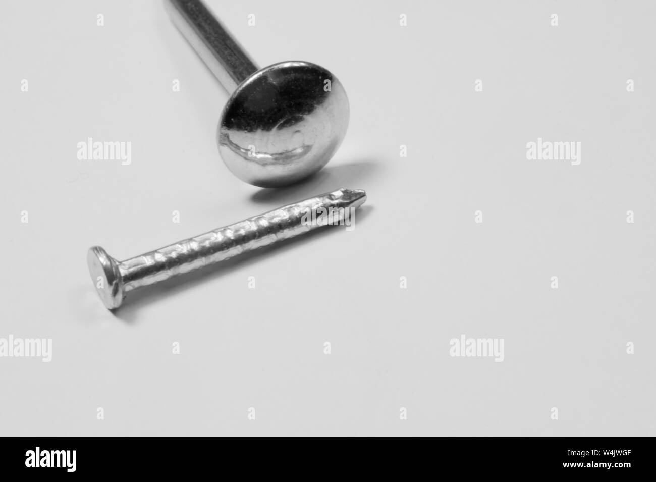 Iron nails Black and White Stock Photos & Images - Alamy