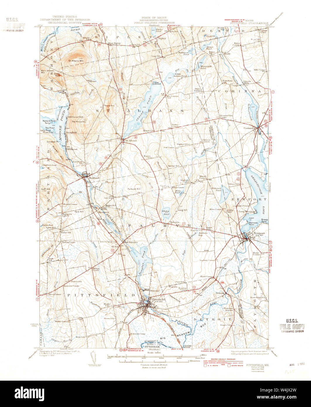 Pittsfield map Cut Out Stock Images & Pictures - Alamy