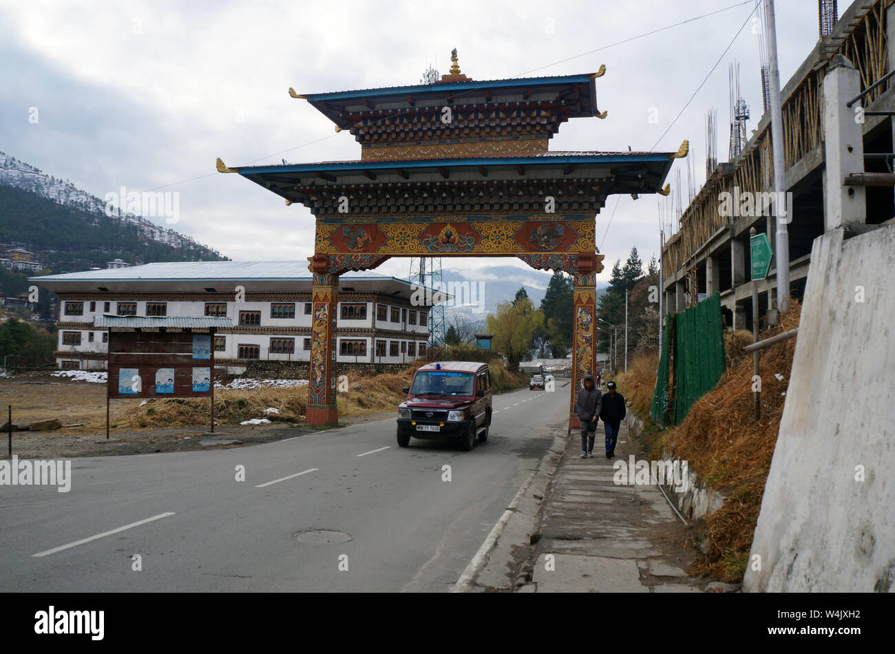 Street in thimphu bhutan hi-res stock photography and images - Alamy