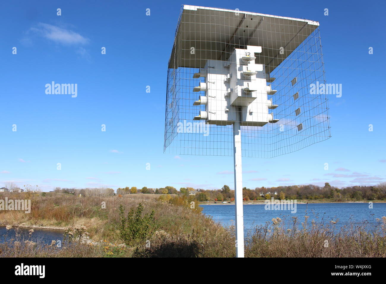 Birdhouse by lake hi-res stock photography and images - Alamy