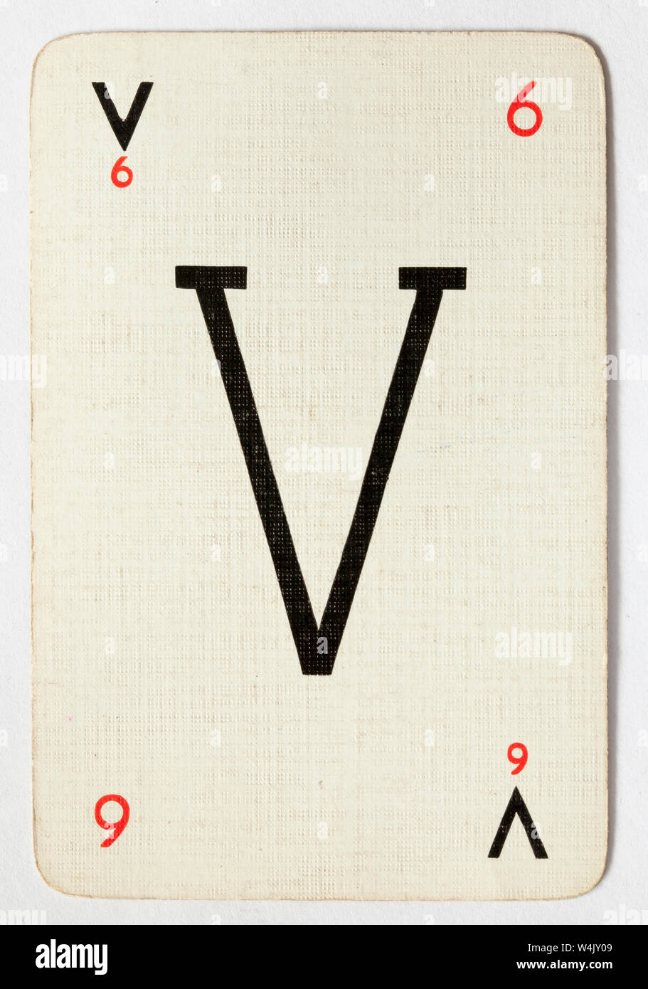 Vintage Playing Card Letter from Lexicon Card Game Stock Photo - Alamy