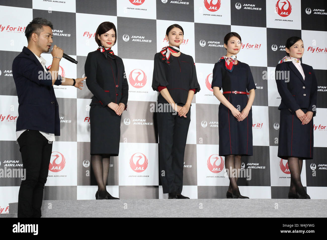 Tokyo, Japan. 23rd July, 2019. Fashion designer Yasutoshi Ezumi (L ...