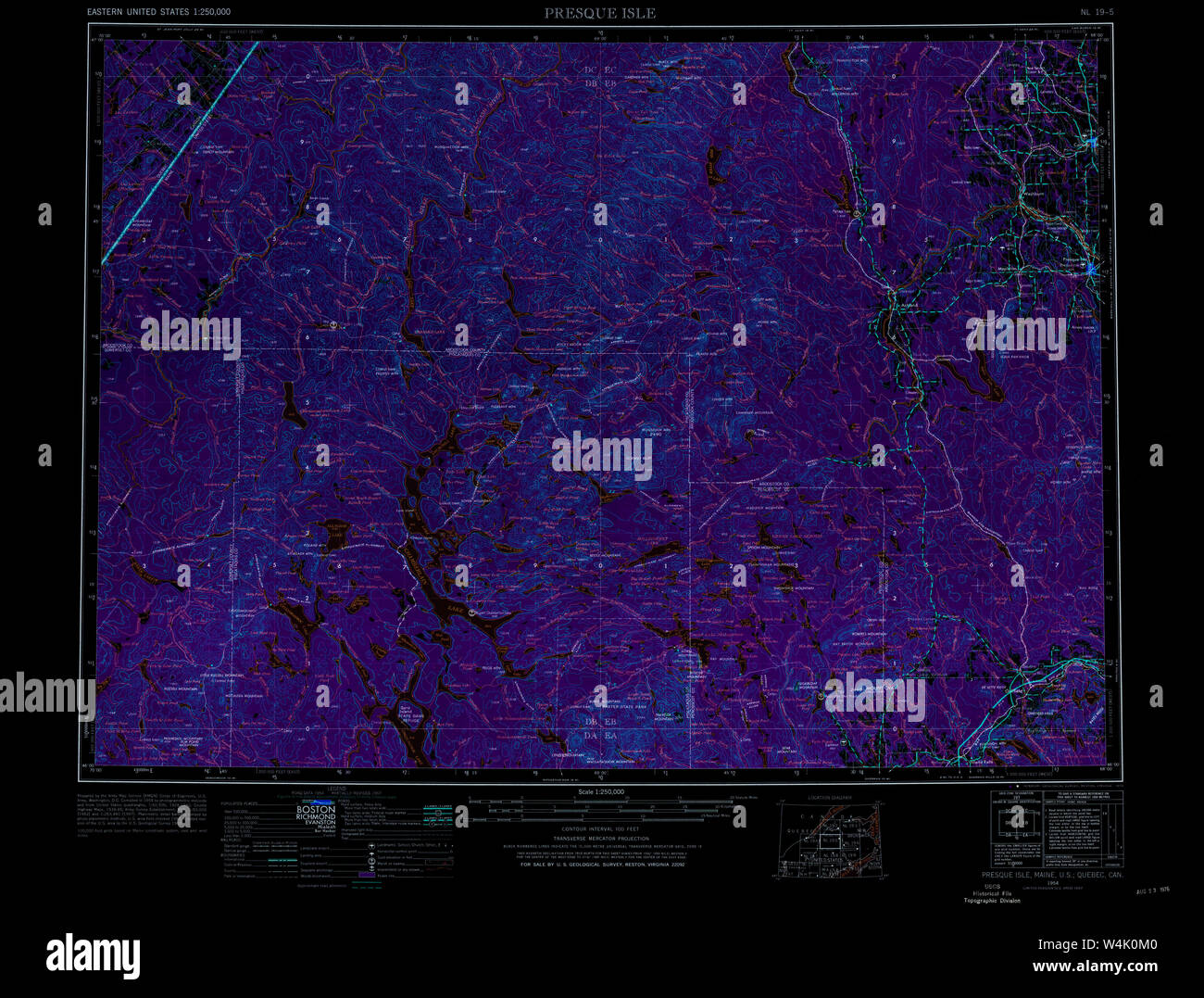 Presque Isle Map High Resolution Stock Photography and Images - Alamy
