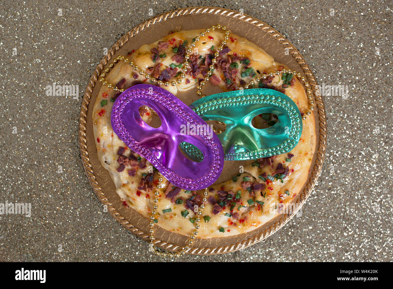 Boudin King Cake from New Orleans, Louisiana Stock Photo - Alamy