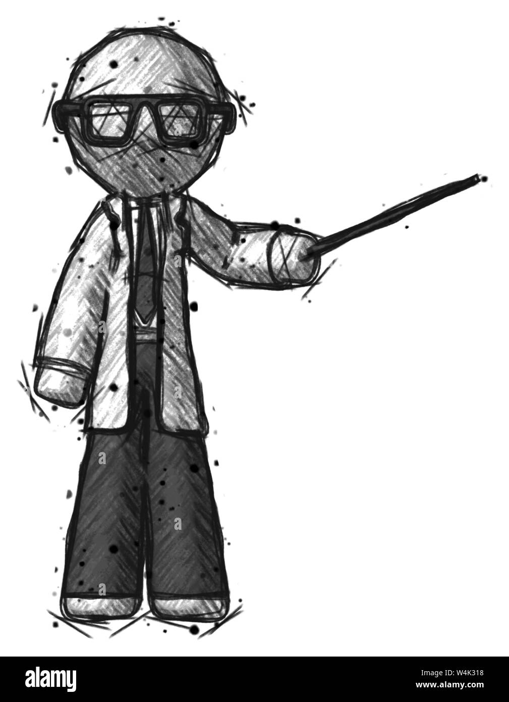 Stickman stick figure teacher hi-res stock photography and images - Alamy