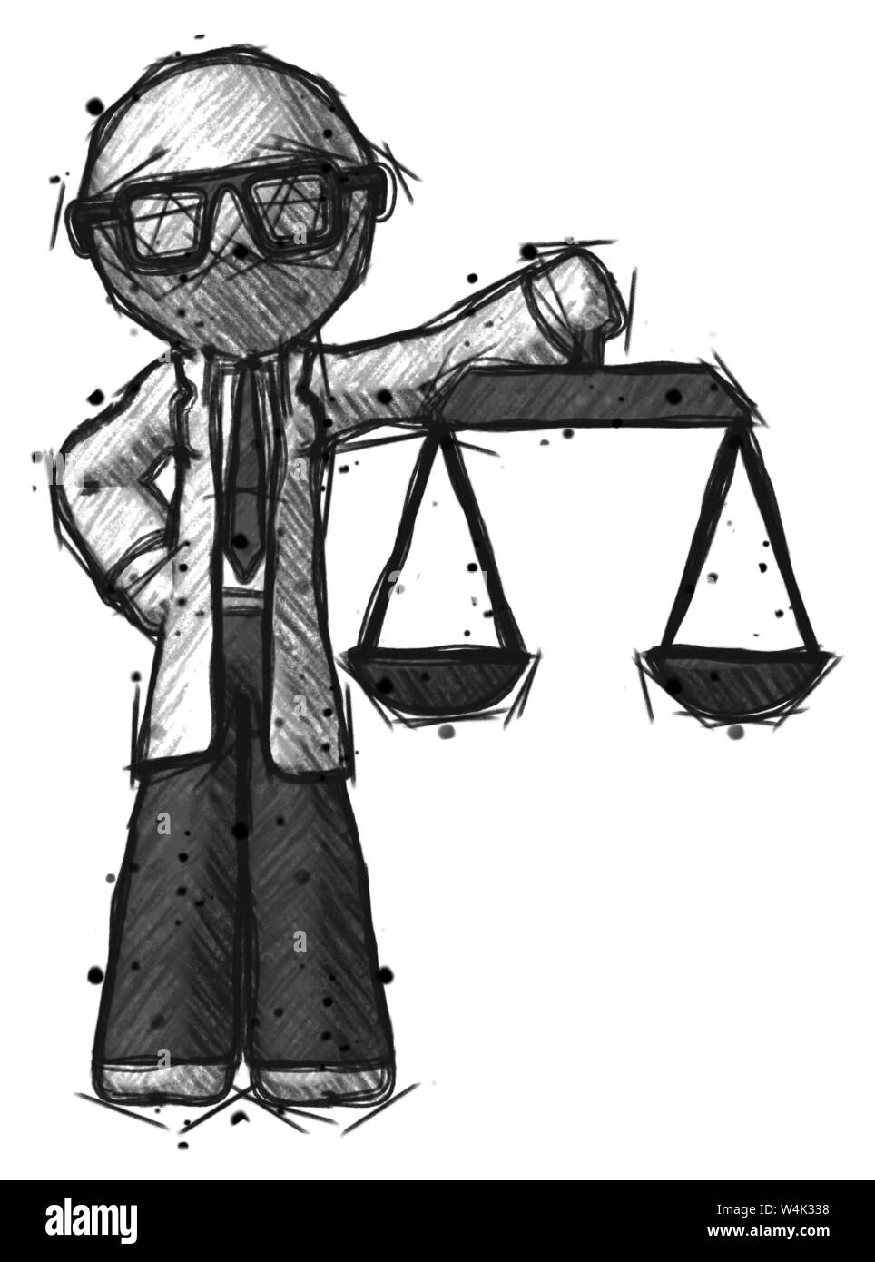 Man holding scales of justice hi-res stock photography and images - Alamy