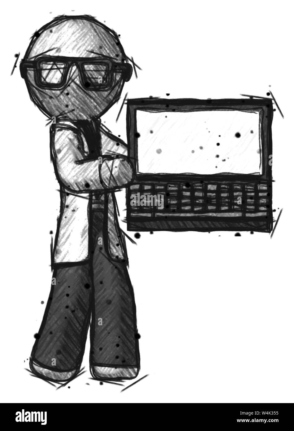 Scientist computer Black and White Stock Photos & Images - Alamy