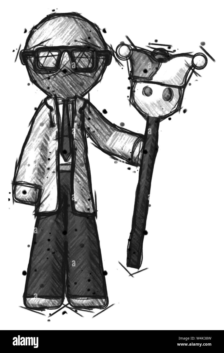 Clown scientist Black and White Stock Photos & Images - Alamy