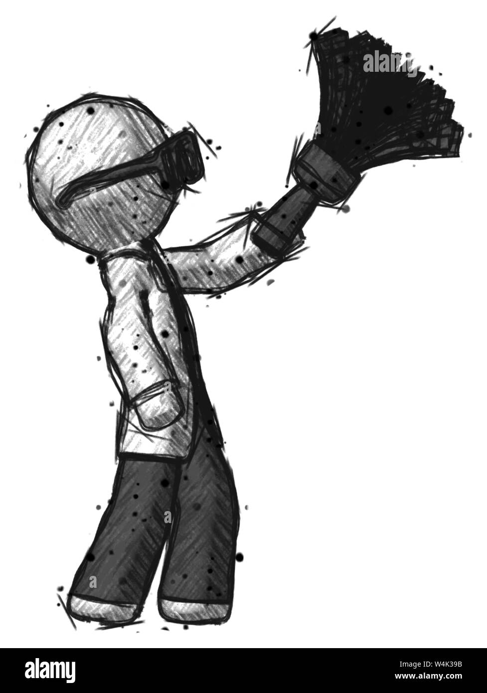 Dusting drawing Black and White Stock Photos & Images - Alamy