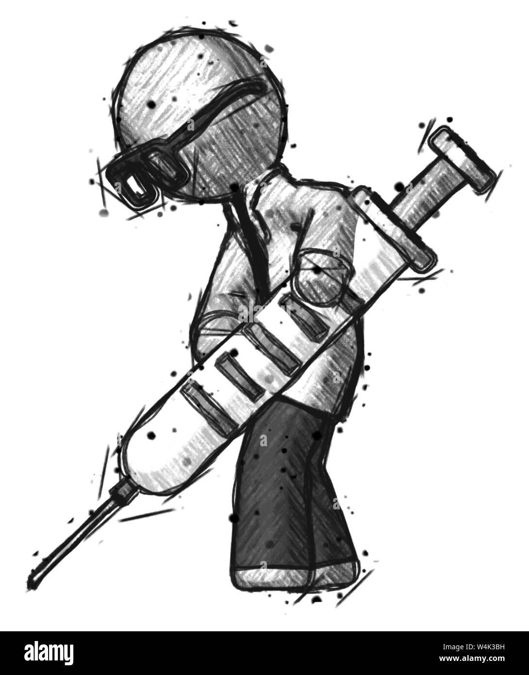 Doctor drawing Black and White Stock Photos & Images - Alamy