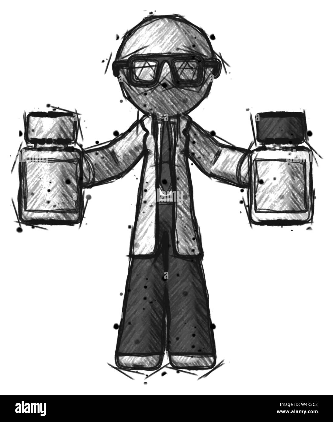 Doctor holding medication Black and White Stock Photos & Images - Alamy