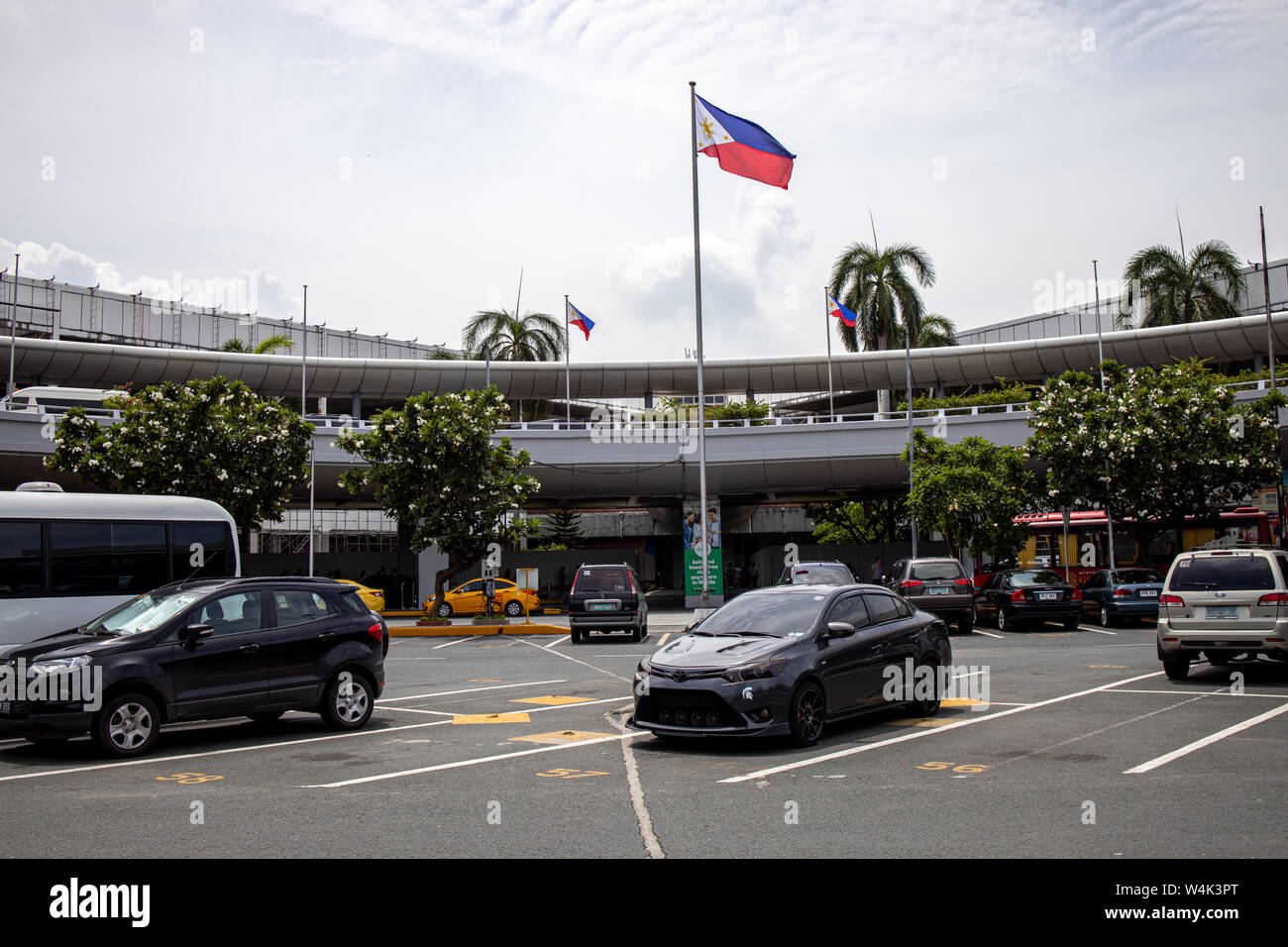 Jul 21, 2019 Cars parked at the Manila airport terminal 2, Manila ...