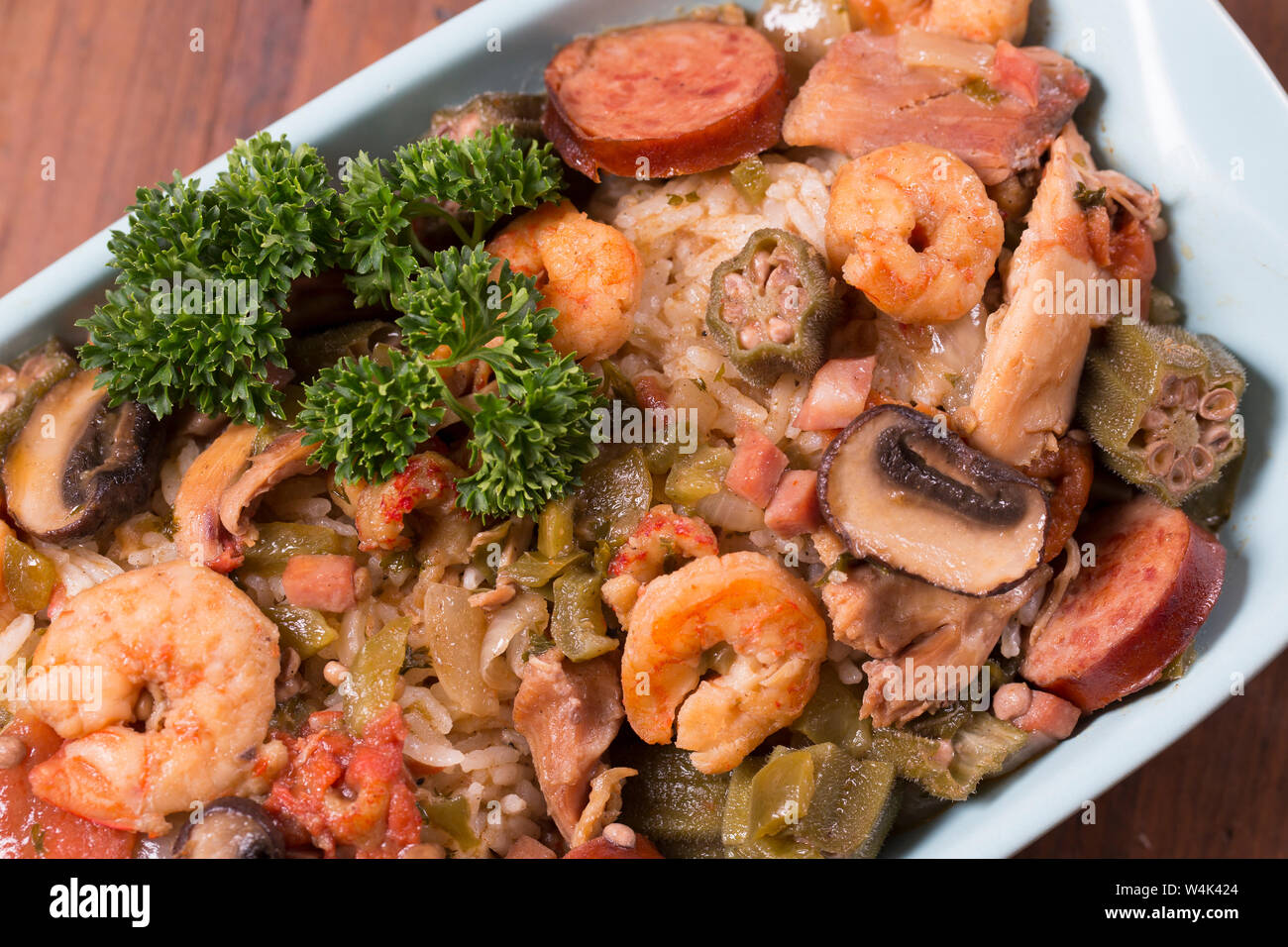 Seafood gumbo louisiana hi-res stock photography and images - Alamy