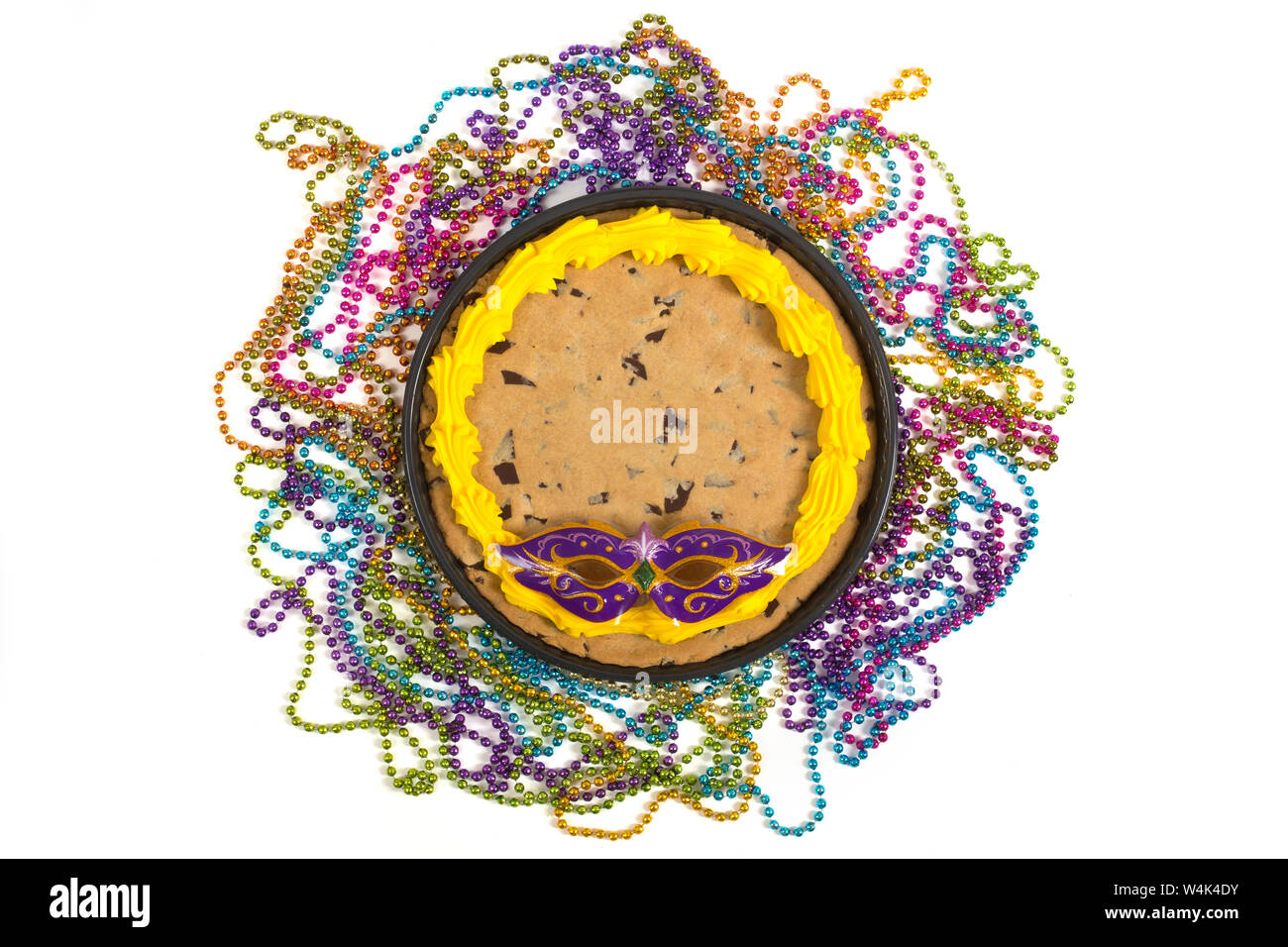 Mardi Gras Cookie Cake with Mask Stock Photo - Alamy