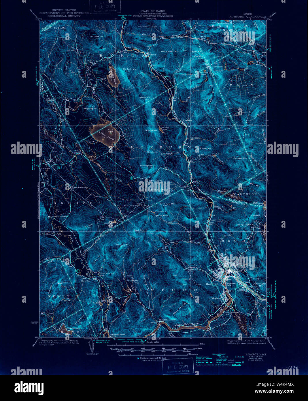 Map of rumford hi-res stock photography and images - Alamy