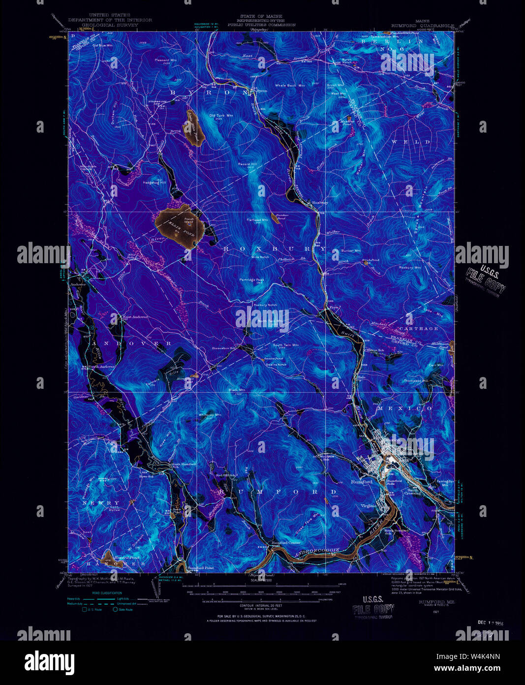 Map of rumford hi-res stock photography and images - Alamy