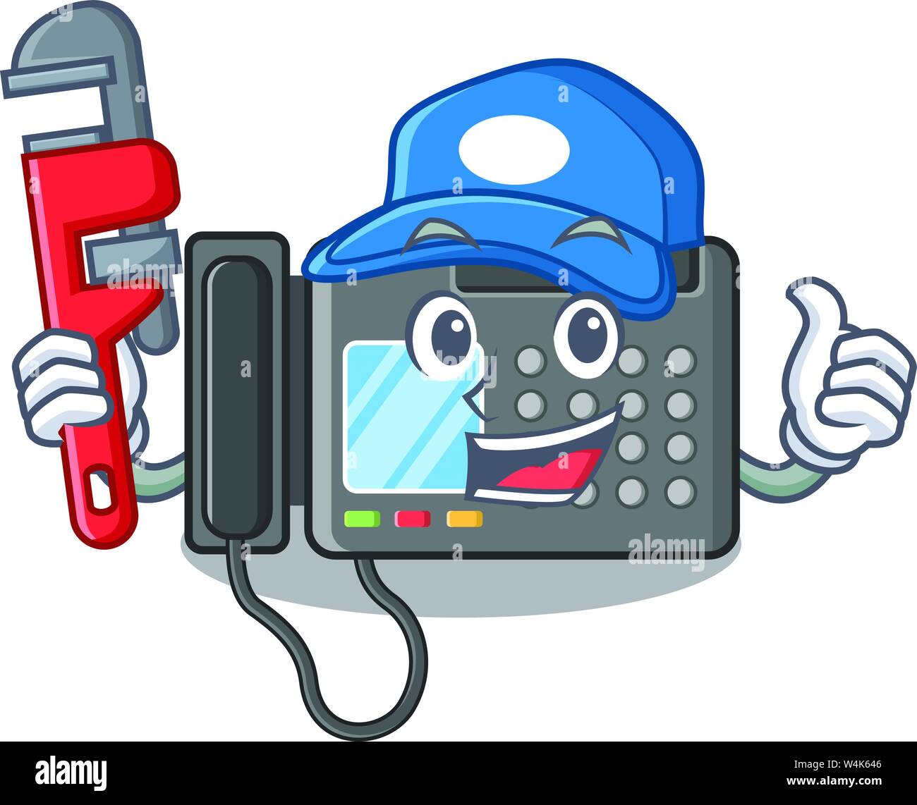 Cartoon craftsman tools printer Cut Out Stock Images & Pictures - Alamy