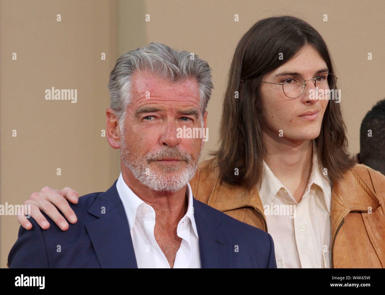 Hollywood, Ca. 22nd July, 2019. Pierce Brosnan, Dylan Brosnan, at the ...