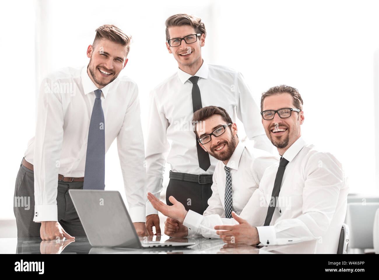 professional business team in the workplace in the office Stock Photo ...