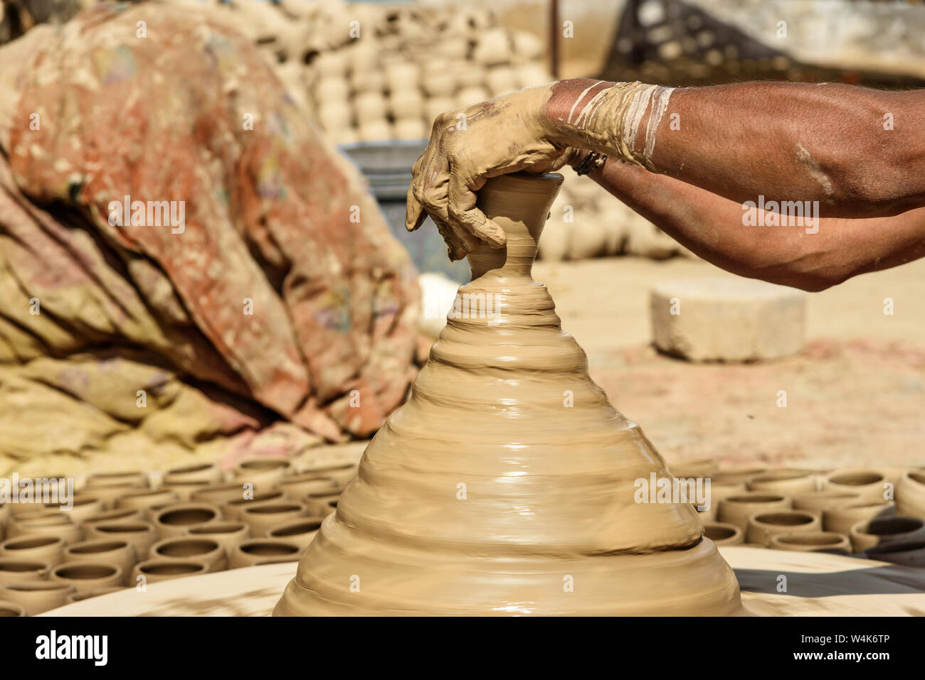Pottery making in rural india hi-res stock photography and images - Alamy