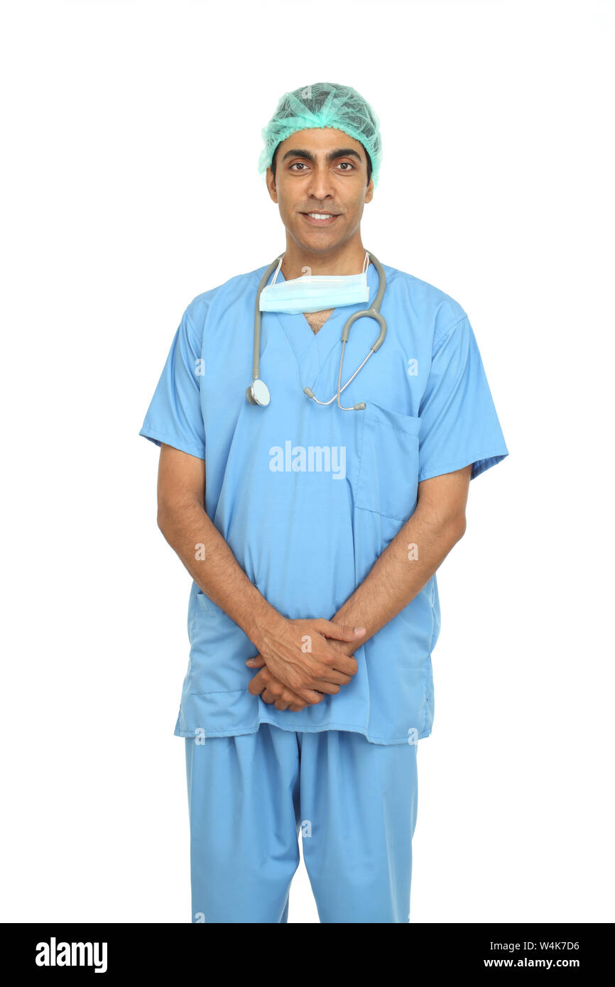 Mature middle aged smiling doctor Cut Out Stock Images & Pictures - Alamy