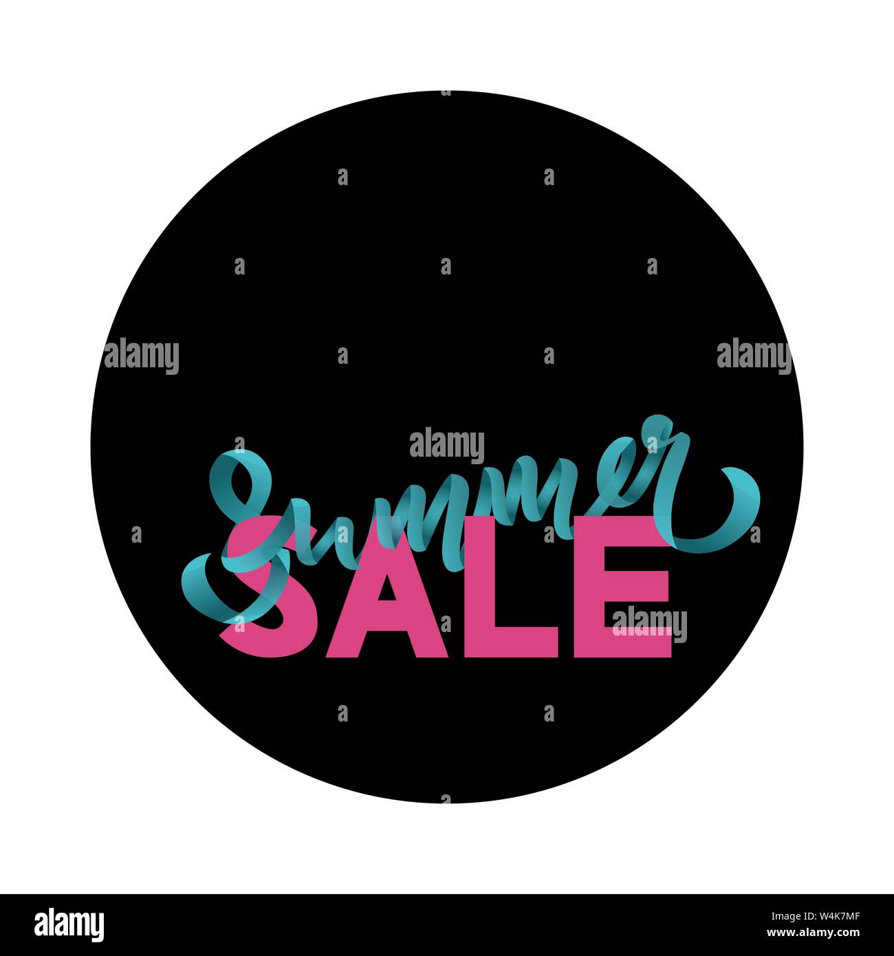 Summer lettering design in Stock Vector Images - Alamy