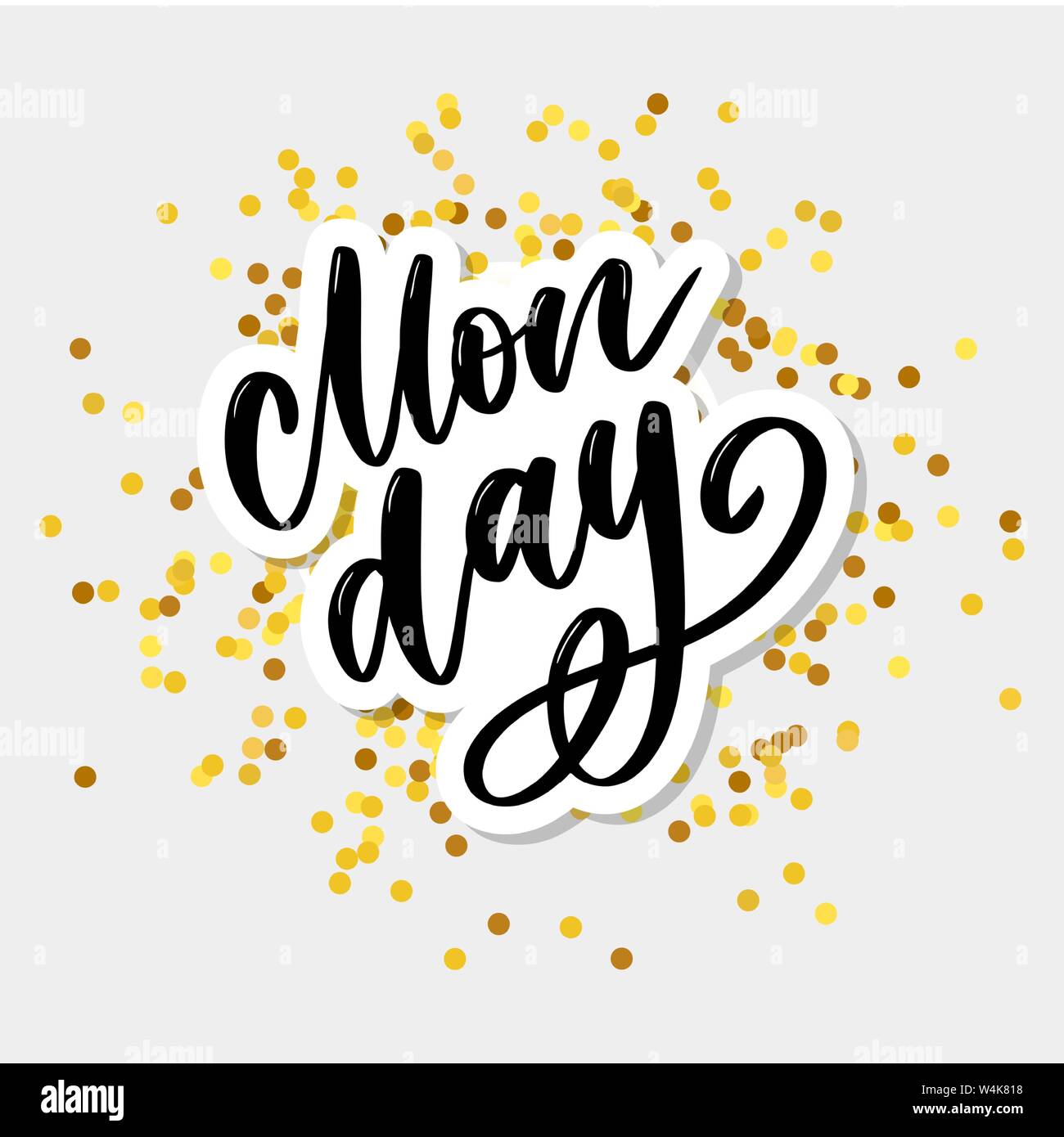 Hello Monday - inspirational lettering design for posters, flyers, t ...