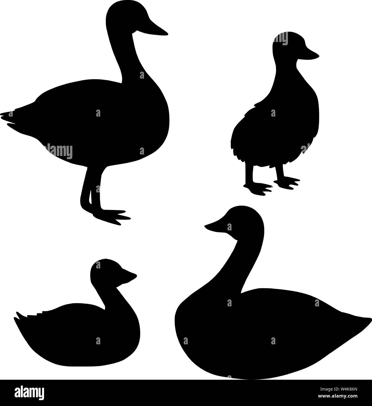 Goose clipart Black and White Stock Photos & Images - Alamy