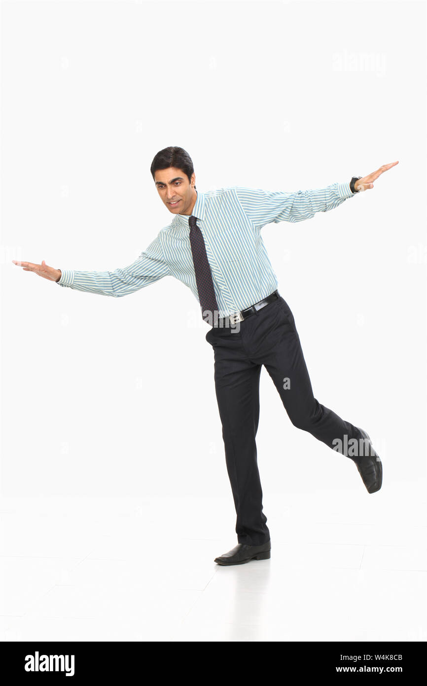 Balance and determination Cut Out Stock Images & Pictures - Alamy