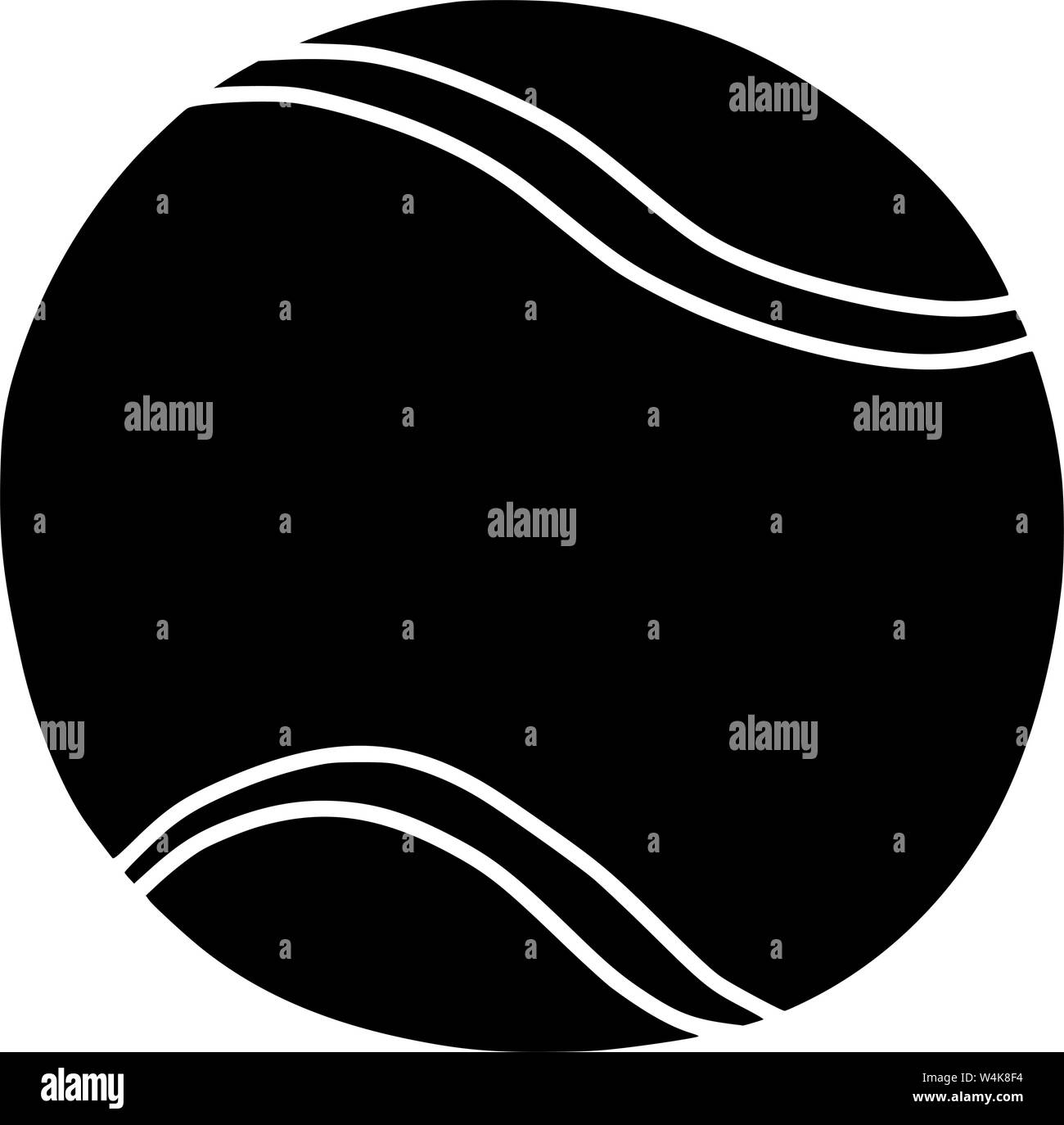 Tennis Ball Vector Sports Silhouette Illustration Stock Vector Image ...