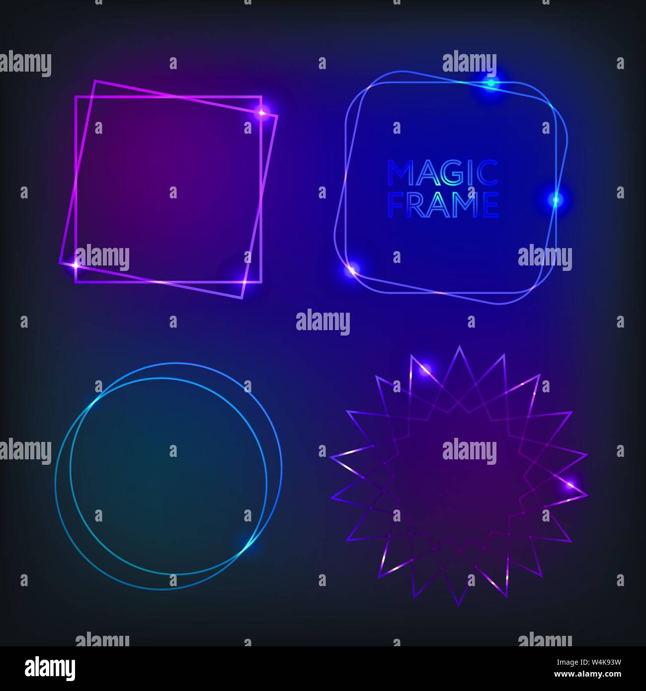 Gold light frames and elements Stock Vector Image & Art - Alamy